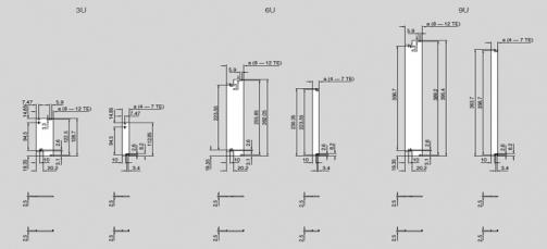 U-Channel Front Panels For Handles, Types I, II, IV Or VII - Pixus ...